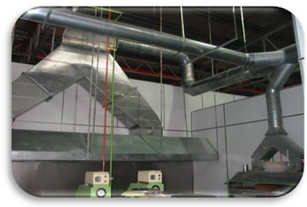 Clean Room, Exhaust Ventilation and Ducting System